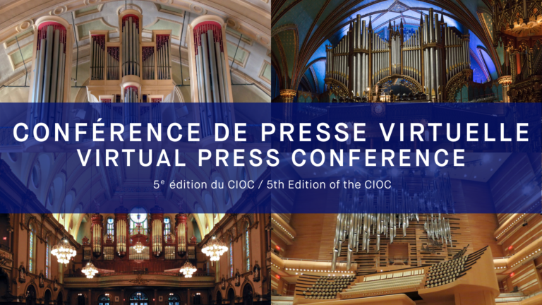 Virtual Press Conference - Canadian International Organ Competition